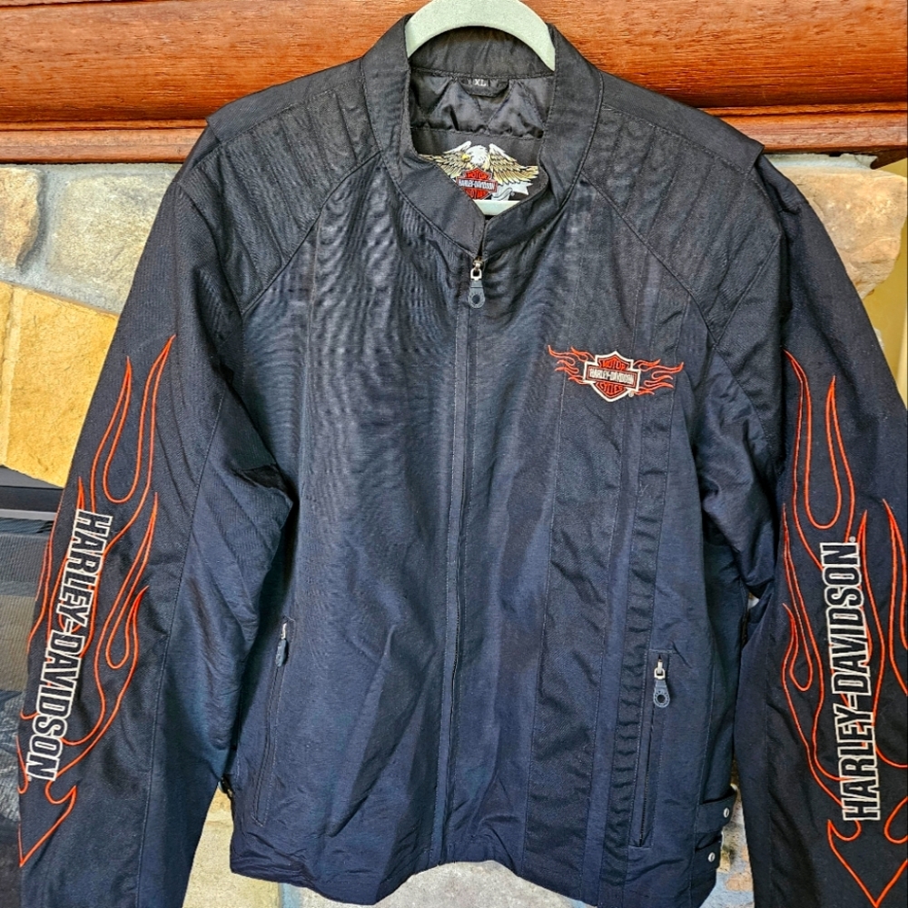 Harley Davidson Mens Small Riding Jacket Perfect Cond… - Gem